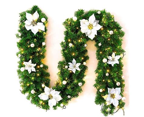 Christmas Garland Christmas Garland With Lights Outdoor Christmas