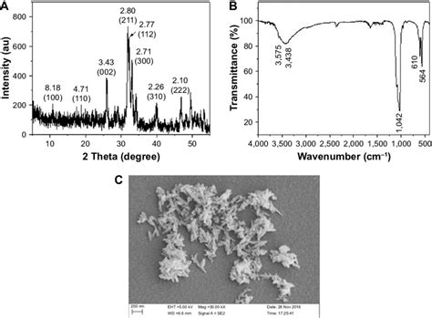 Characterization Of Nano Hap A X Ray Diffraction Pattern Of The Download Scientific Diagram