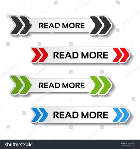 Vector Read More Buttons With Arrows 184038887 Shutterstock