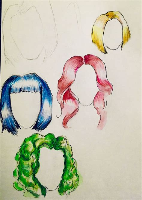 Рисуем волосы 2 Иллюстрации