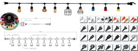 Outdoor Connectable RGB LED Festoon Lights E Sockets Christmas Lights Manufacturer