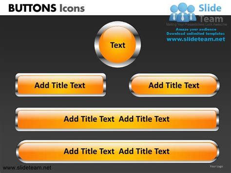Buttons Icons Powerpoint Presentation Templates