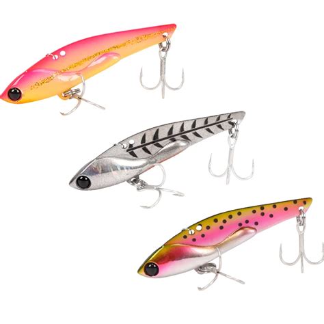 Trulinoya High Quality Metal Vib Lures Fishing Vib Lure 75mm 23g