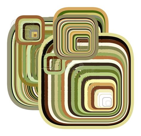 Shape Of Rounded Rectangle Abstract Geometric Background Pattern Web Art Canvas Style