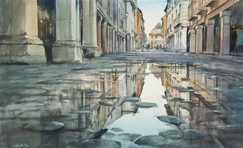 Pin De Mário Esteves En Pintura Arte De Lienzo Pequeño Ciudad De