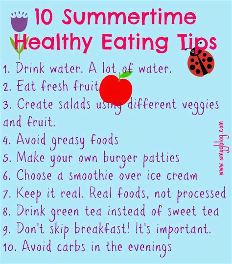 7 Easy Tips For A Healthy Summer Healthy Food Nutrition Blog