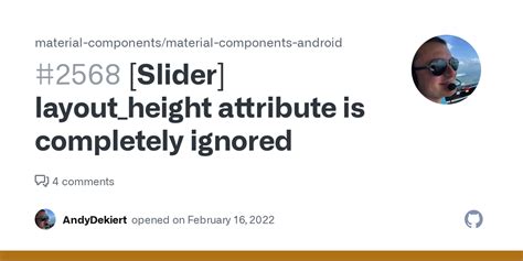 Slider Layout Height Attribute Is Completely Ignored Issue Material Components