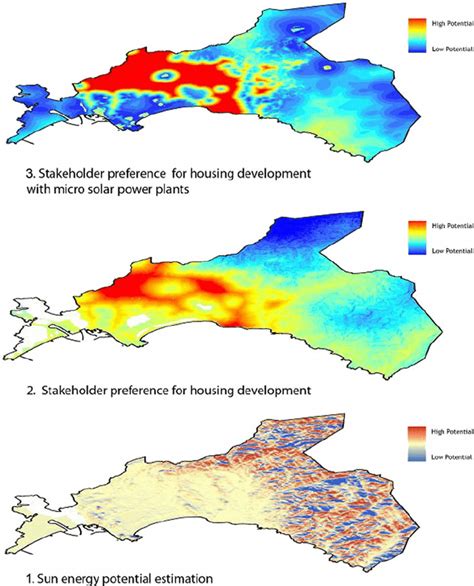 Overlaying Of The Three Gis Layers Energy Potential Settlement