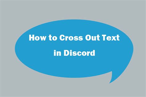 How To Cross Out Text In Discord And Make Text Changes