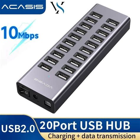 20 портовый Usb концентратор Acasis Usb разветвитель Usb 3 0 5 Гбит с для ноутбука купить на