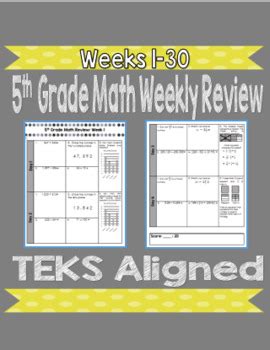 Daily Math Review TEKS Aligned FULL YEAR INCLUDED By Van S Math Stop