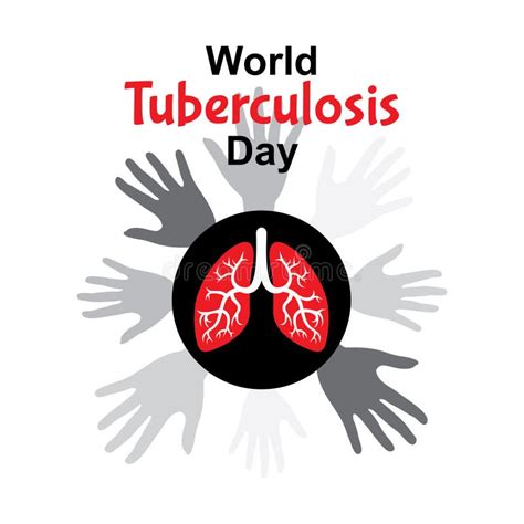 Diseño De Afiches Del Día Mundial De La Tuberculosis Ilustración del