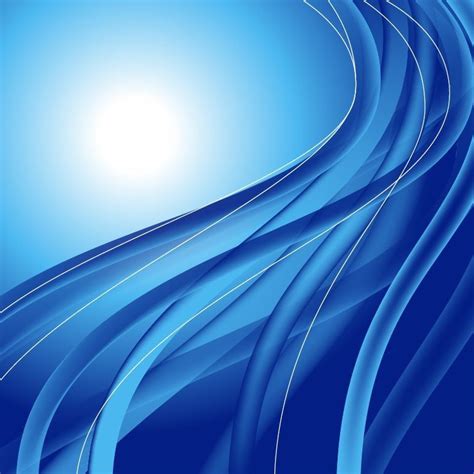 Abstract Blue Waves Vector Illustration Waves Vector Abstract Vector