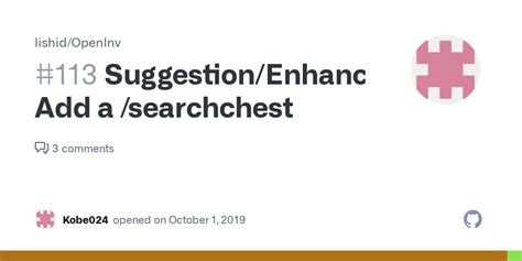 Suggestion Enhancement Add A Searchchest Issue Lishid OpenInv GitHub