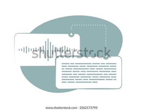 Speech Text Automatic Voice Recognition Concept Stock Vector Royalty