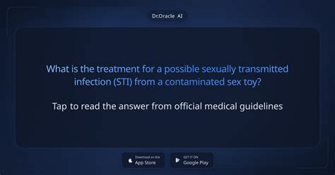 What Is The Treatment For A Possible Sexually Transmitted Infection