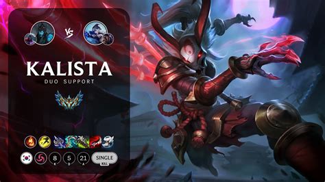 Kalista Support Vs Ashe Kr Challenger Patch 133 Youtube