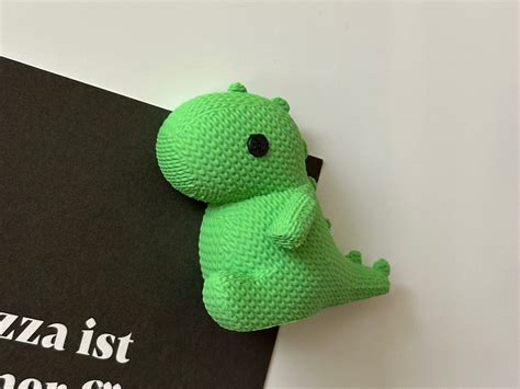 Knitted Dino Fridge Magnet By Treed Prints Makerworld Download Free 3d