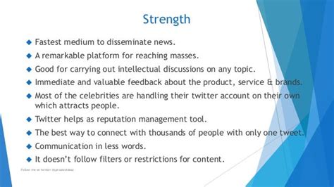 Swot Analysis For Using Twitter