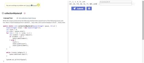 Solved Write The Output Produced By The Following Method Chegg