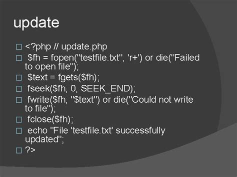 lab examples how to install the official php