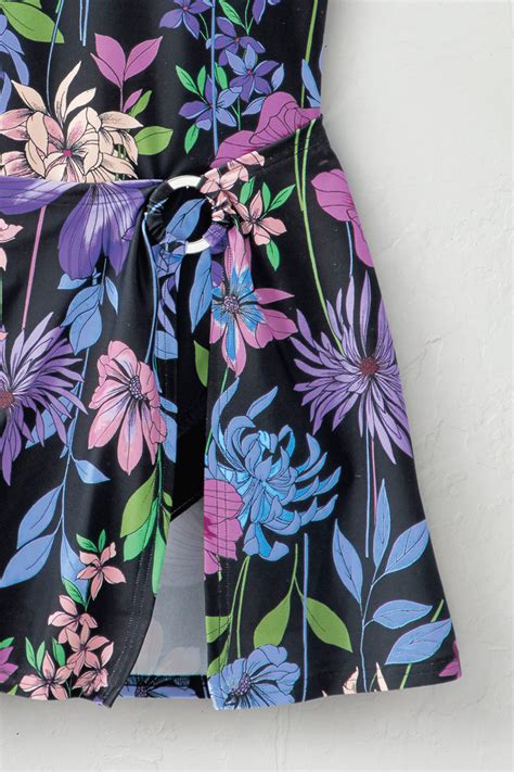 Floral Shapeme™ Sarong Swimdress Coldwater Creek