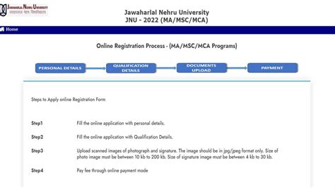 Jnu Pg Admission 2022 Registration For Ma Msc Mca Courses Through