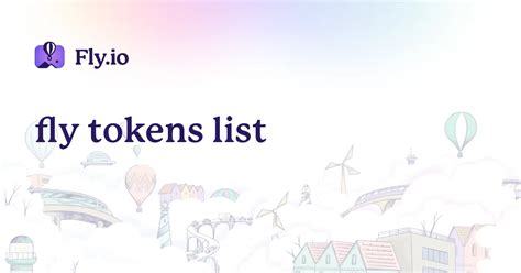 Fly Tokens List · Fly Docs Fly Tokens List · Fly Docs