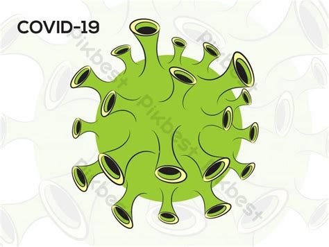 흰색 바탕에 바이러스의 벡터 일러스트 Png Ai 무료 다운로드 Pikbest