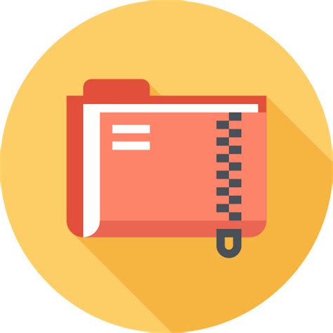 Zip Folder Generic Color Fill Icon