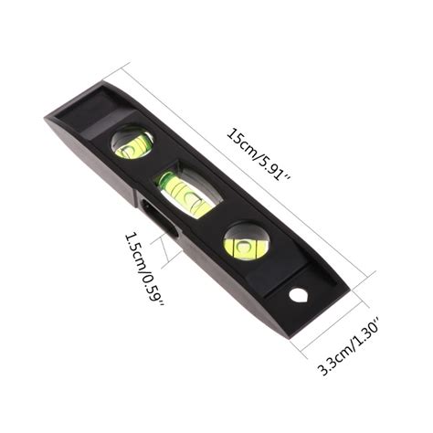1pc 15cm Spirit Level 3 Bubble Level Torpedo Magne Grandado