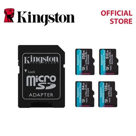 Kingston Canvas Go Plus 64GB/128GB/256GB/512GB MicroSDXC MicroSD Memory ...