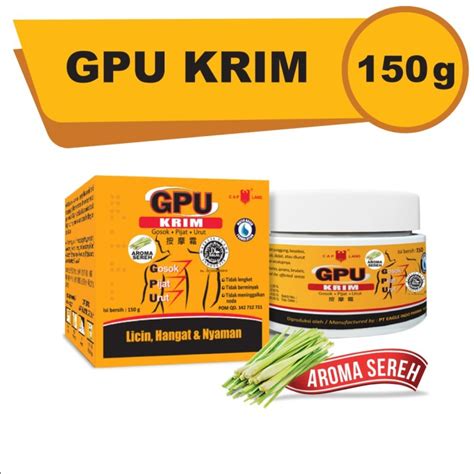 Jual Cap Lang GPU KRIM SEREH 150 GR Kota Tangerang Selatan CAP LANG