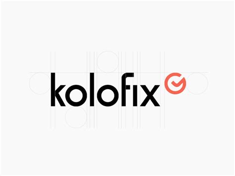 The Kolofx Logo Is Shown In Black And Orange On A White Background