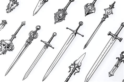 A Collection Of Swords With The Word Quot The Name Of The Sword Quot