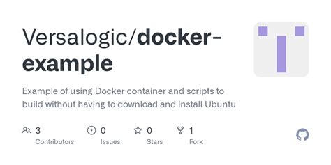 Github Versalogicdocker Example Example Of Using Docker Container