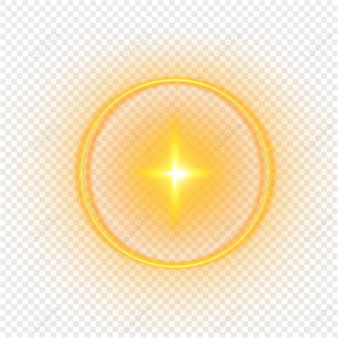 환상 투명 노란색 그라데이션 일러스트 태양 후광조명 효과구배 Png 일러스트 무료 다운로드 Lovepik