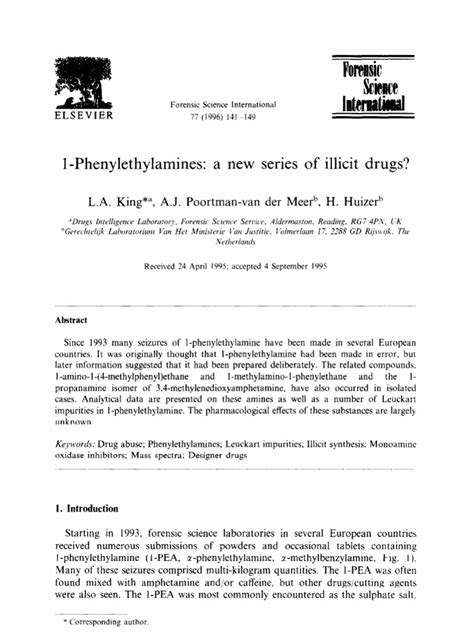 1 Phenylethylamines Illicitdrugs Pdf Gas Chromatography Chemistry