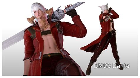 DMC3 Dante The Glamour Dresser Final Fantasy XIV Mods And More