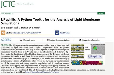 Chris Lorenz On Linkedin Our Recent Publication Summarising The Python Based Package For Analysing