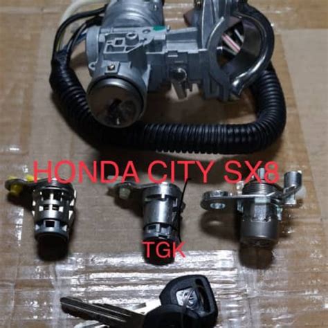 Honda City Sx8 1996year 2002year Starter Key With Door Key Lock Full