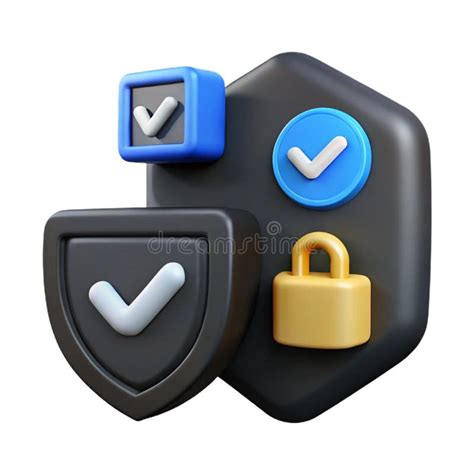 Security 3d Icons Coding Stock Illustration Illustration Of Computer