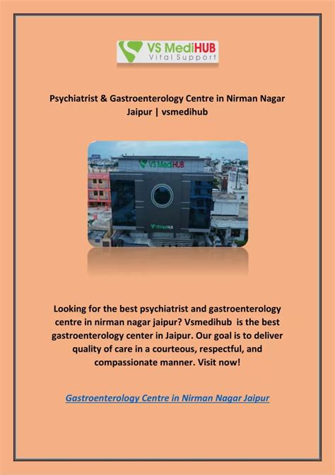 Ppt Psychiatrist And Gastroenterology Centre In Nirman Nagar Jaipur