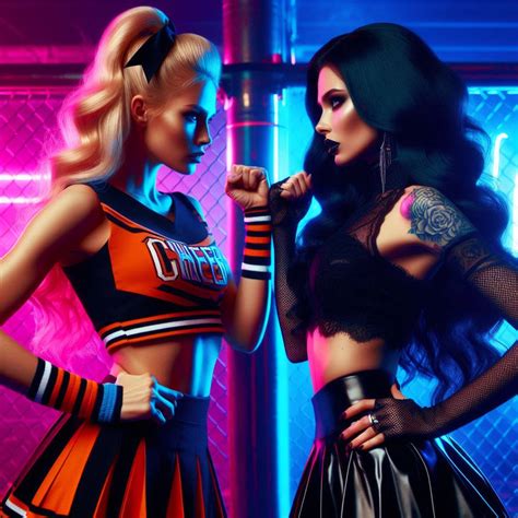 Cheerleader Vs Goth By Aeazine On Deviantart