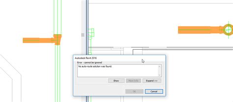pipe no auto route solution found autodesk community