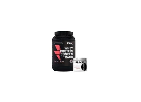 Combo Whey Wpc Banana 900g Dux Creatina 150g Max Titanium Com O