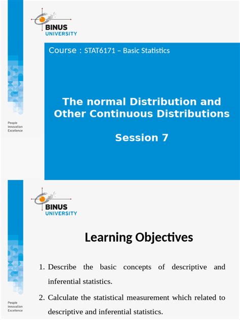 The Normal Distribution And Other Continuous Distributions