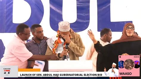 Senator Abdul Gets Emotional And Sheds Tears During Launch Of His