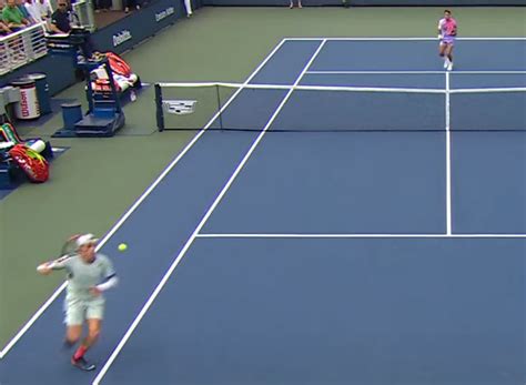 Video Bergs Executes An Amazing Forehand Passing Shot In His Match Against Cobolli At The Us