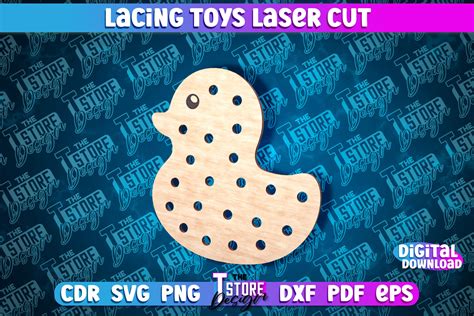 Lacing Toy Duck Laser Cut CNC File Graphic By The T Store Design Creative Fabrica